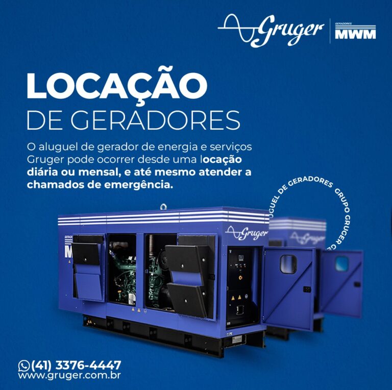 Locação de geradores- Gruger Geradores